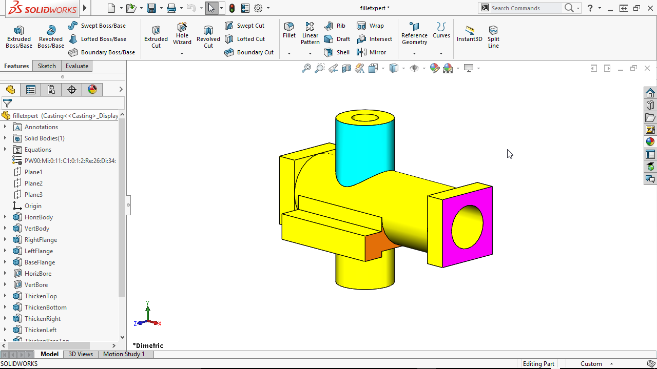 SOLIDWORKS 2017 Advanced Parts Training Course